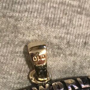 Accessories | Scarface Blimp Gld Black Diamond Pendant 24k Chain | Poshmark